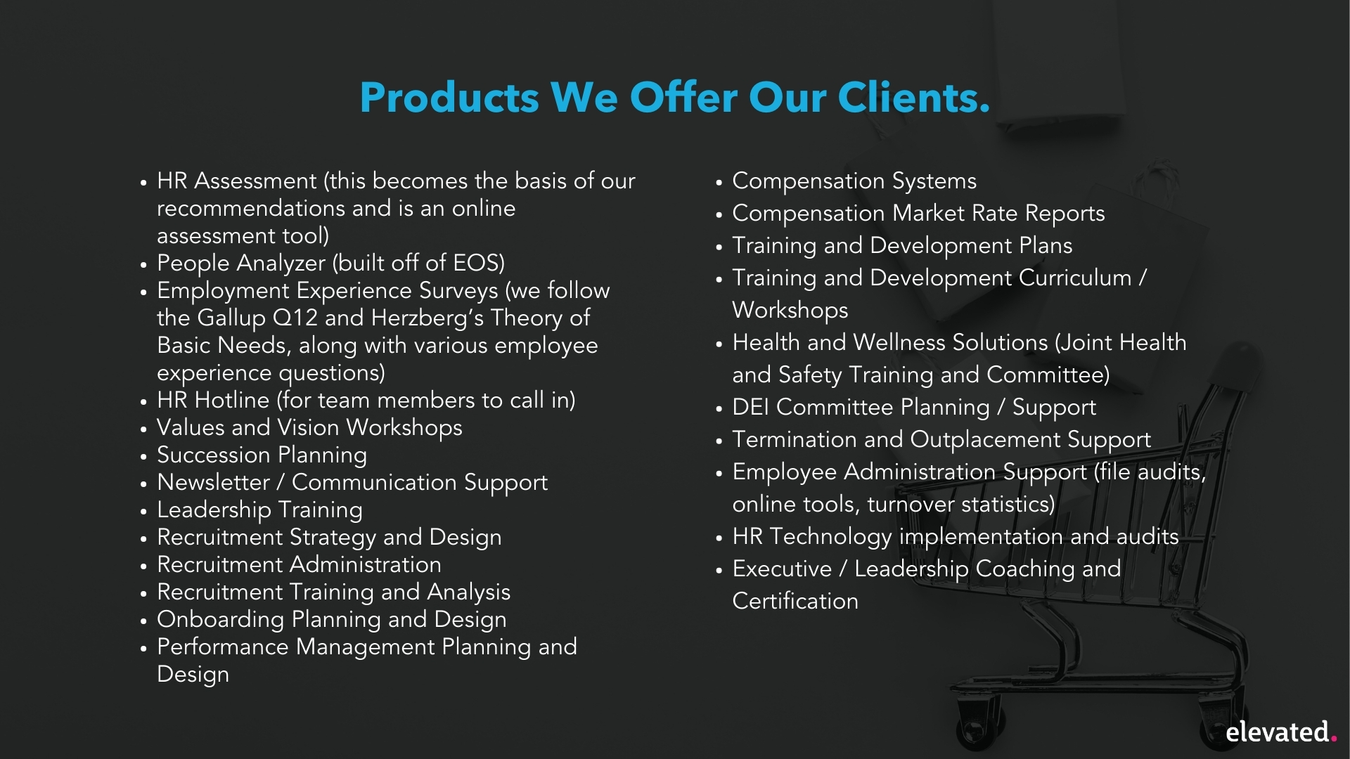 The Elevated Team. | Elevated | Elevated HR