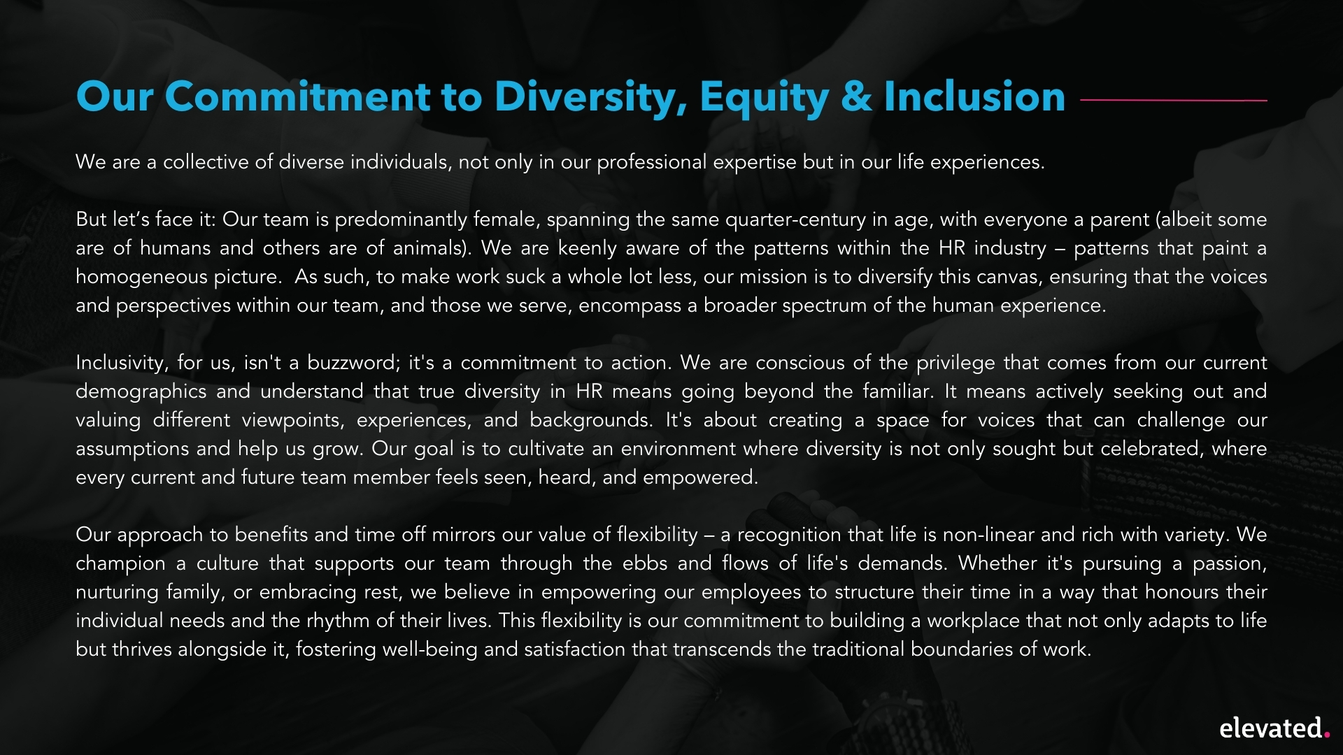 The Elevated Team. | Elevated | Elevated HR